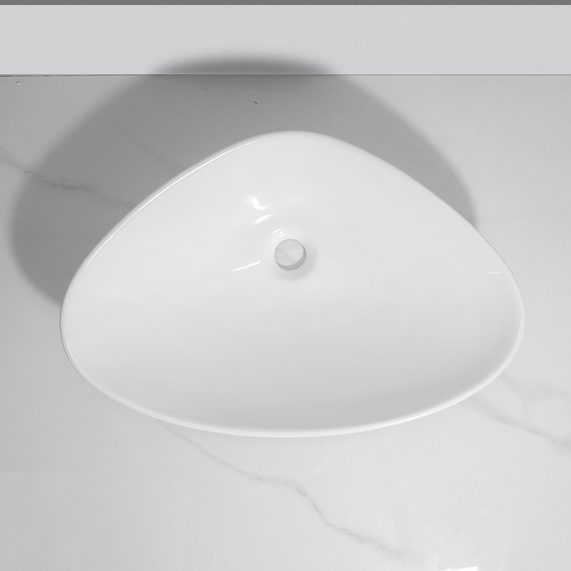 Unique Triangle Ceramic Art Face Basin Star Hotel bacia de banheiro ...